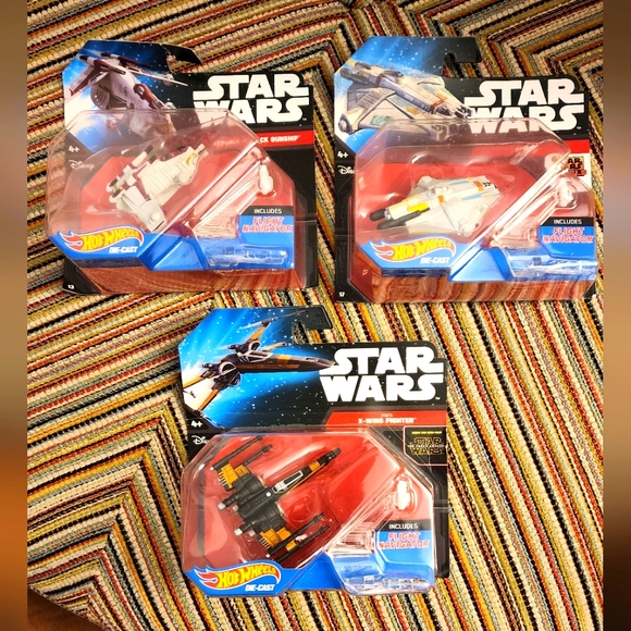 Star Wars | Toys | Nib Star Wars Hot Wheels Poes Xwing Fighter Ghost Republic Attack Gunship New ...